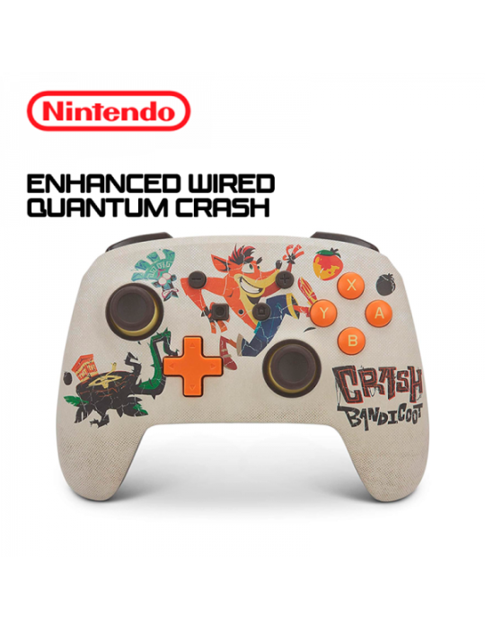 MANDO NINTENDO SWITCH ENHANCED WIRED CONTROLLER QUANTUM CRASH 1521474-01