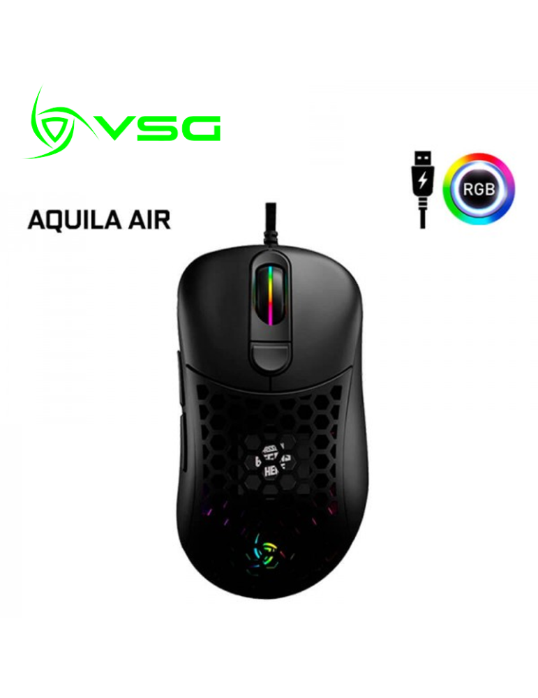 MOUSE GAMING VSG AQUILA AIR ( VG-M550-BLK-MAT ) BLACK MATTE Online