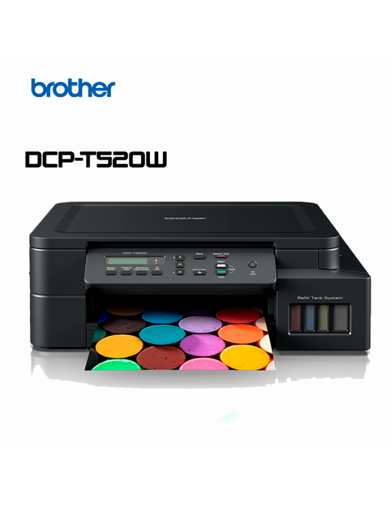 Impresora Multifuncional Brother Dcp-t520w Wireless